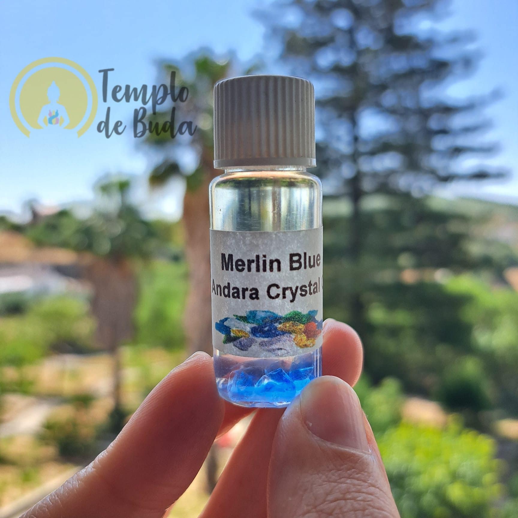 Óleo de Andara Merlin Blue - Templo de Buda